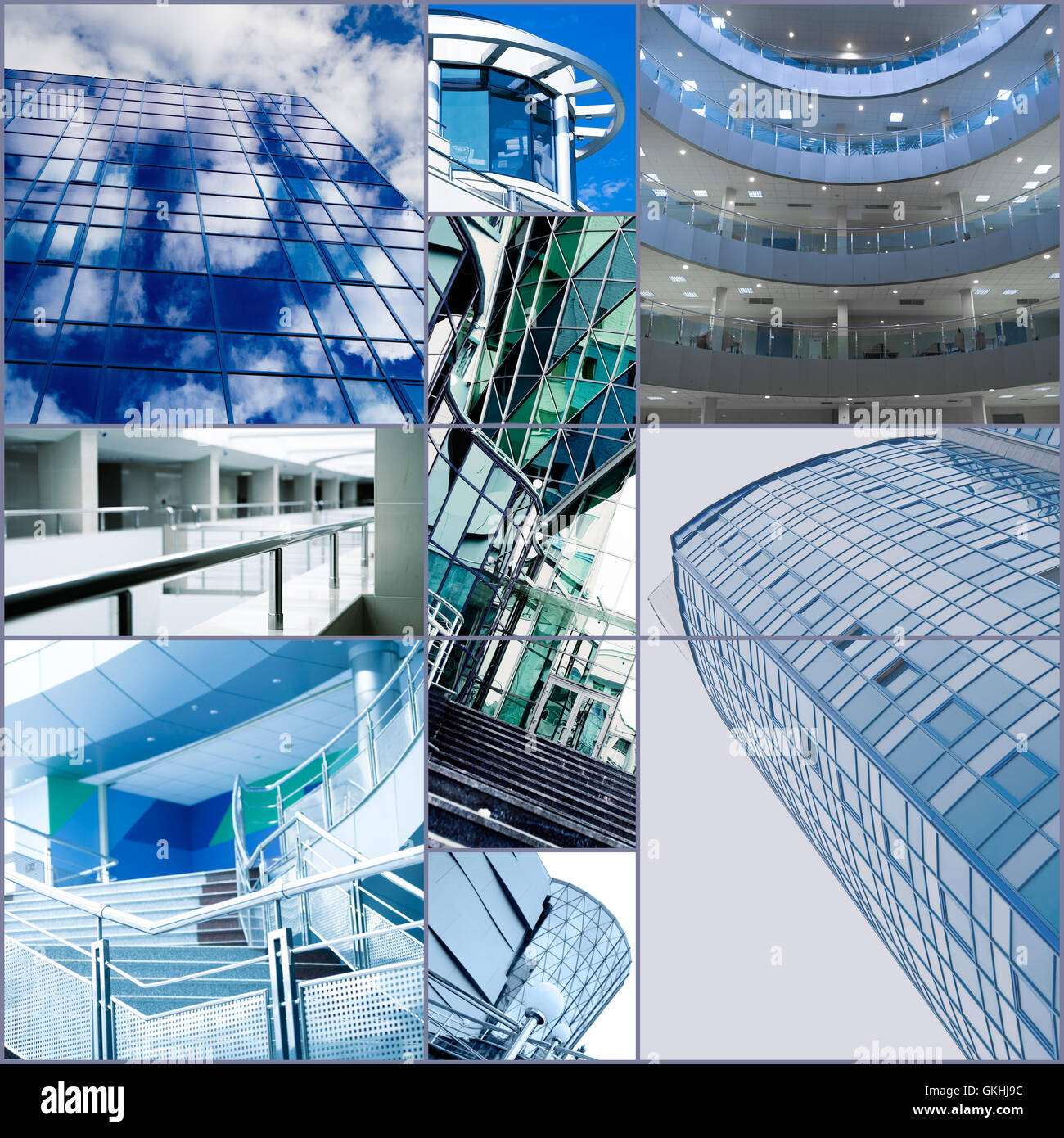 mirrored windows and other details interior and exterior Stock Photo ...