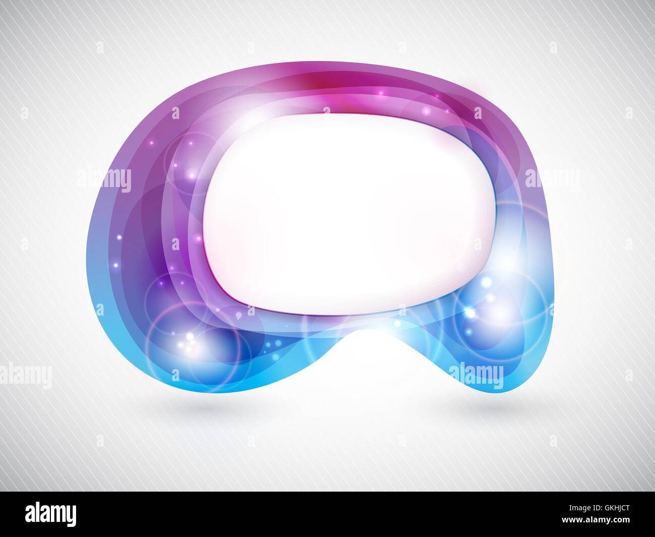 Blue abstract bubble shape hi-res stock photography and images - Alamy
