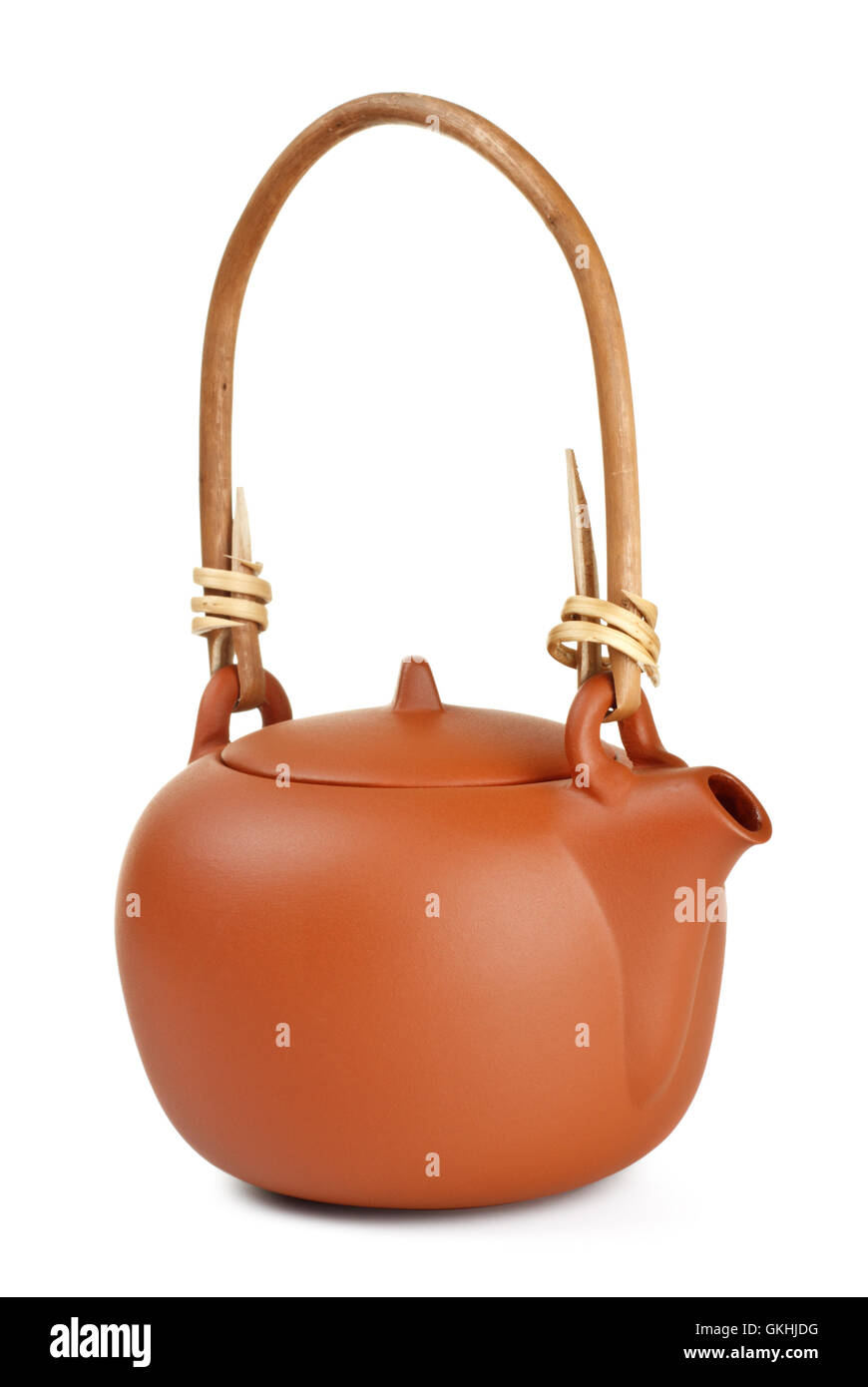 brown clay kettle Stock Photo - Alamy