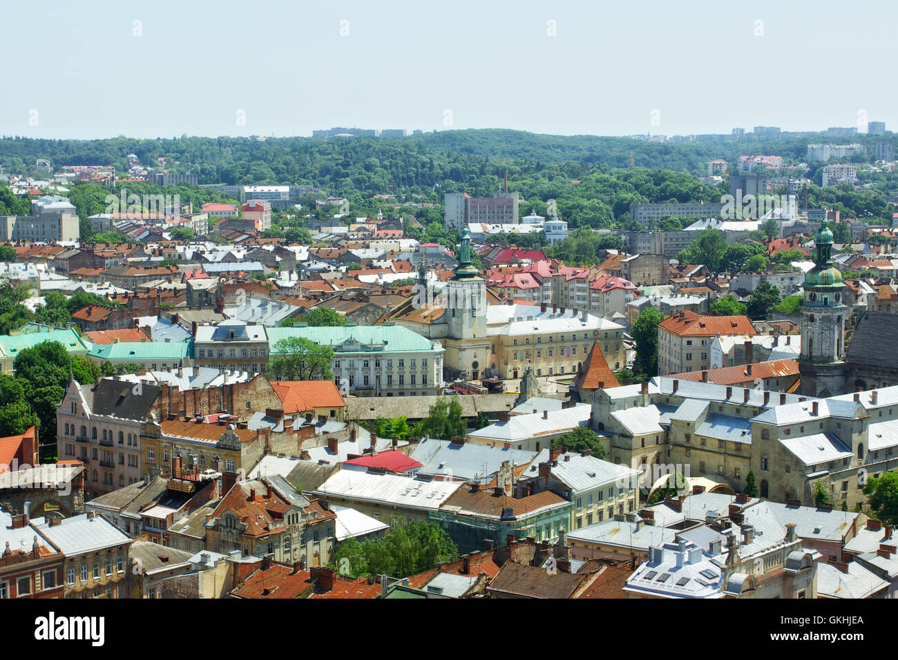 Lviv Aerial View Stock Photo - Alamy