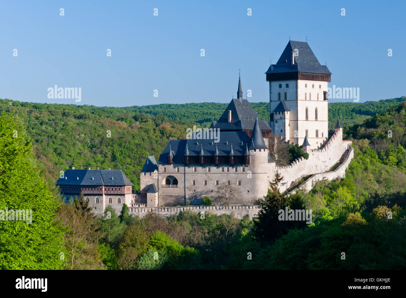 Karlstejn Castle, Czech Republic Stock Photo - Alamy