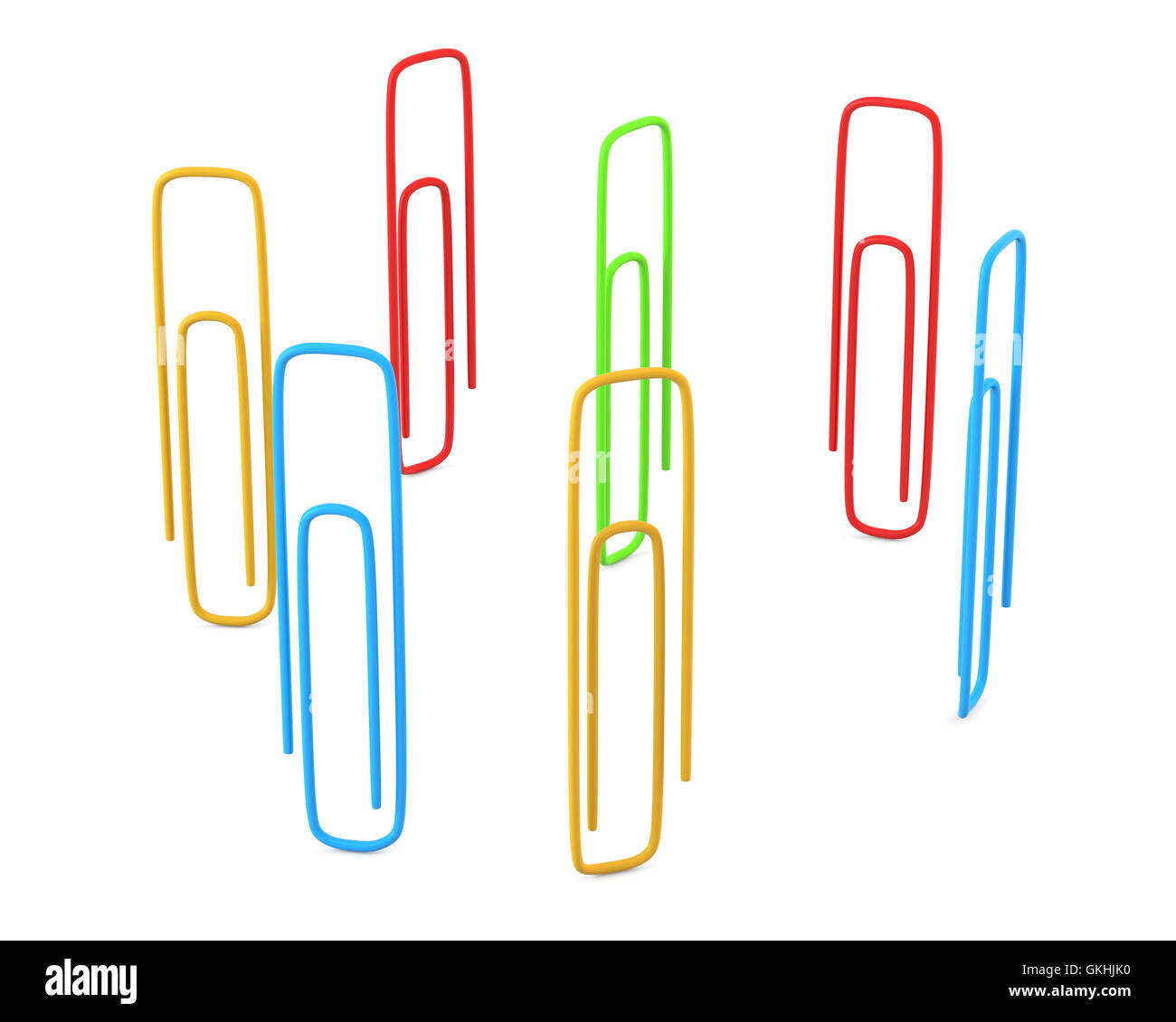 Color paper clips Stock Photo - Alamy
