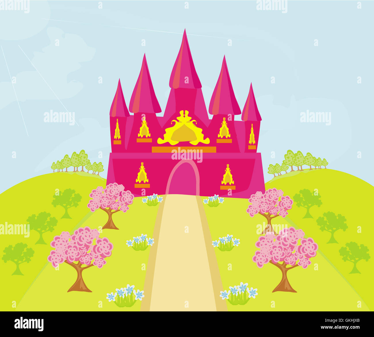 Magic Fairy Tale Princess Castle Stock Photo - Alamy