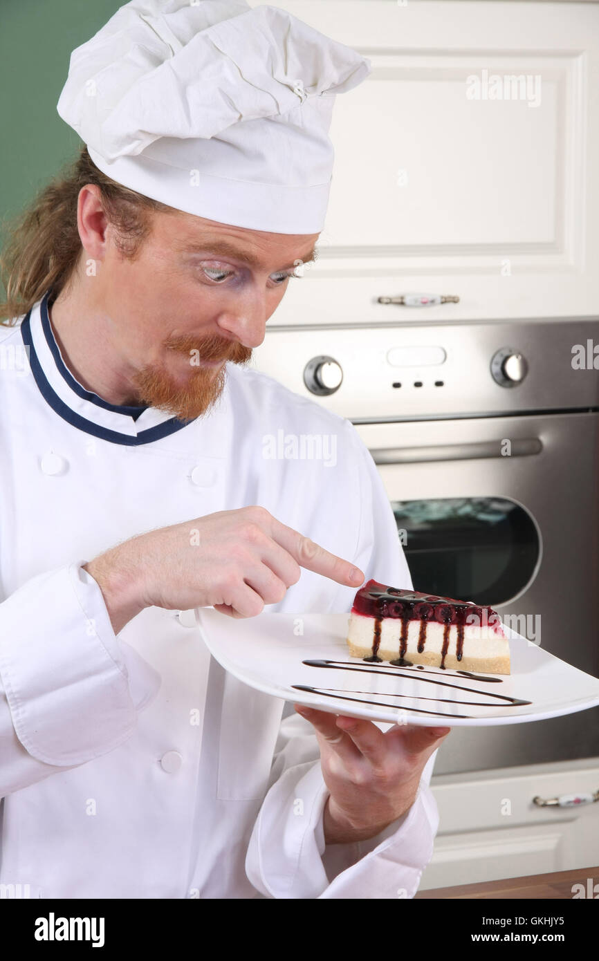 Funny young chef Stock Photo - Alamy