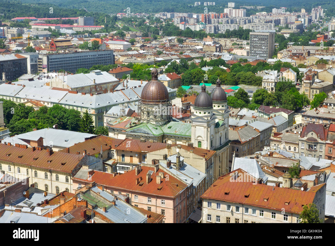 Lviv Aerial View Stock Photo - Alamy