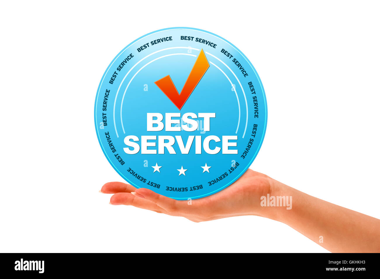 Best service badge hi-res stock photography and images - Alamy