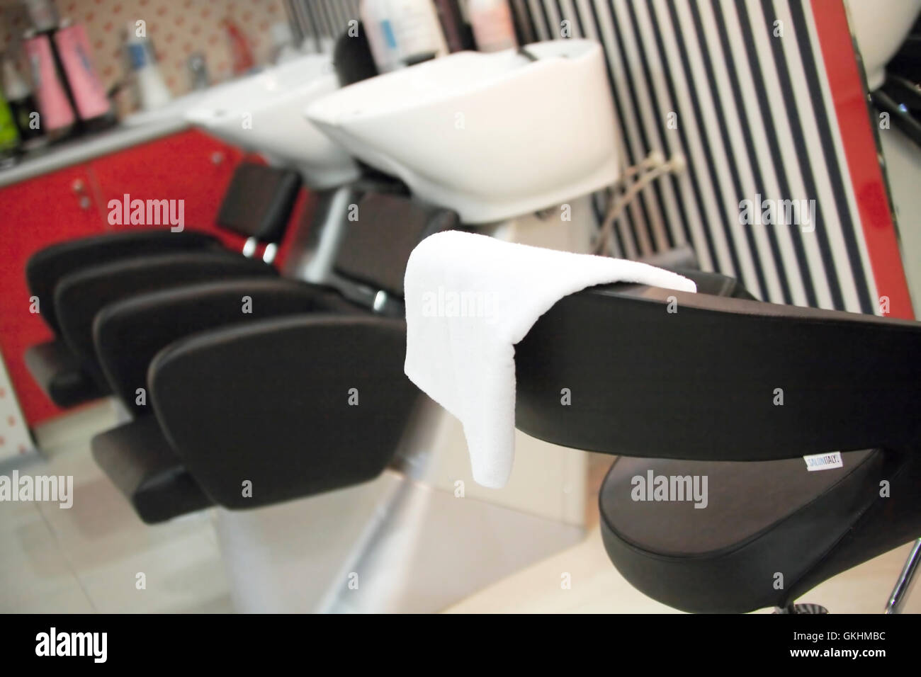 Interior of luxury modern hairdressing salon Stock Photo - Alamy