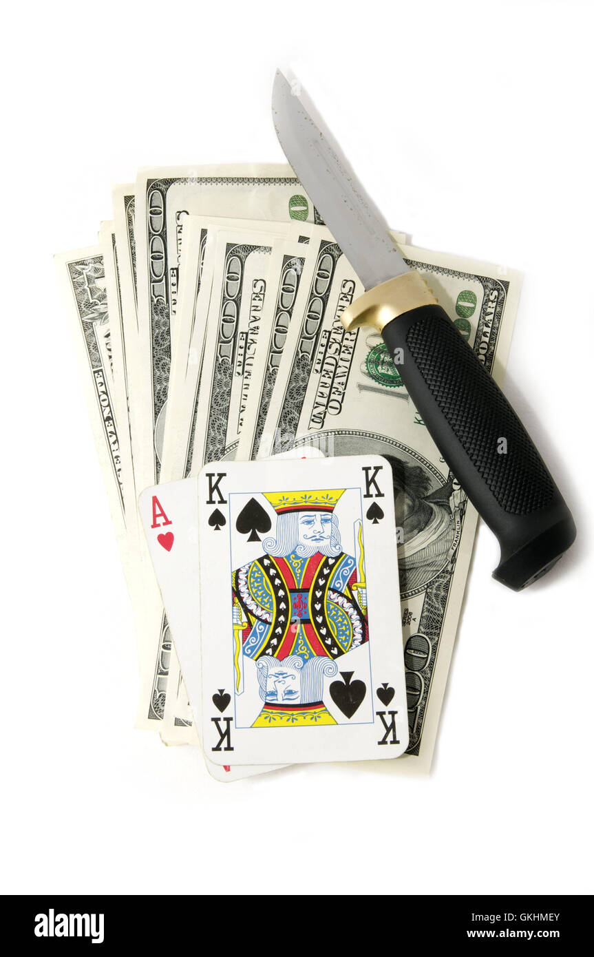 money card knife Stock Photo - Alamy