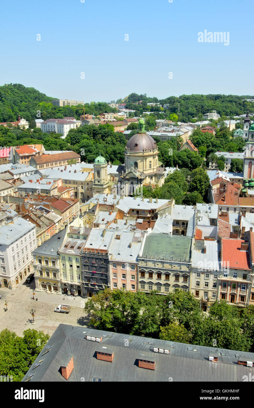 Lviv Aerial View Stock Photo - Alamy