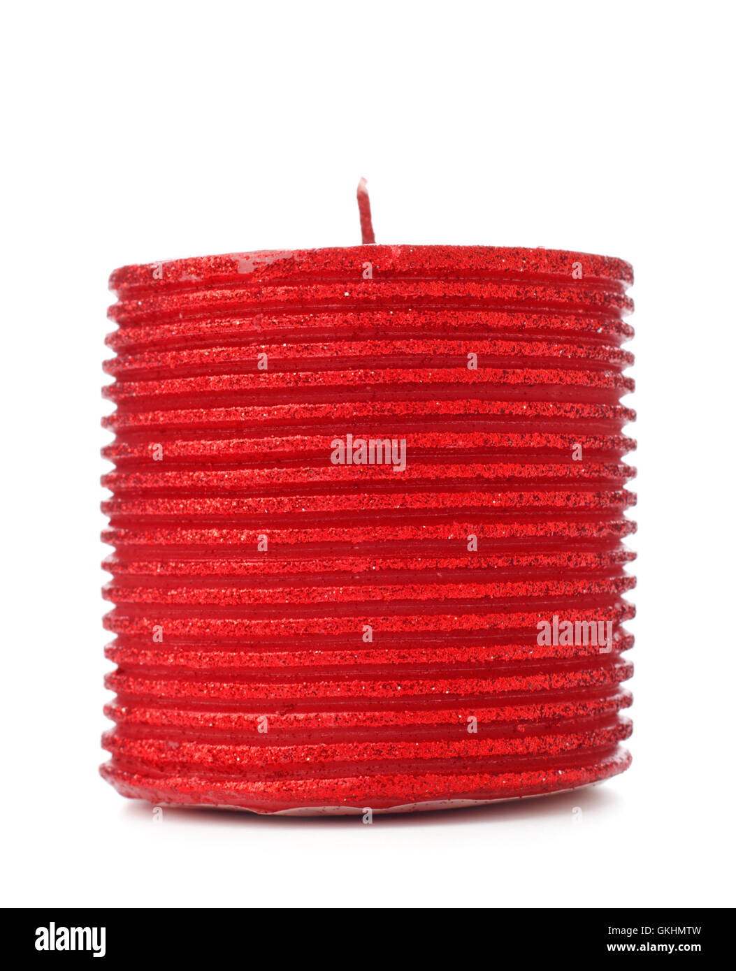 Red Christmas candle Stock Photo - Alamy