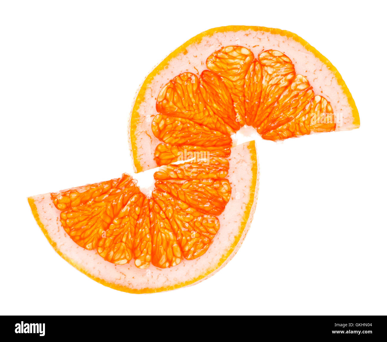 Two lemon slices Cut Out Stock Images & Pictures - Alamy