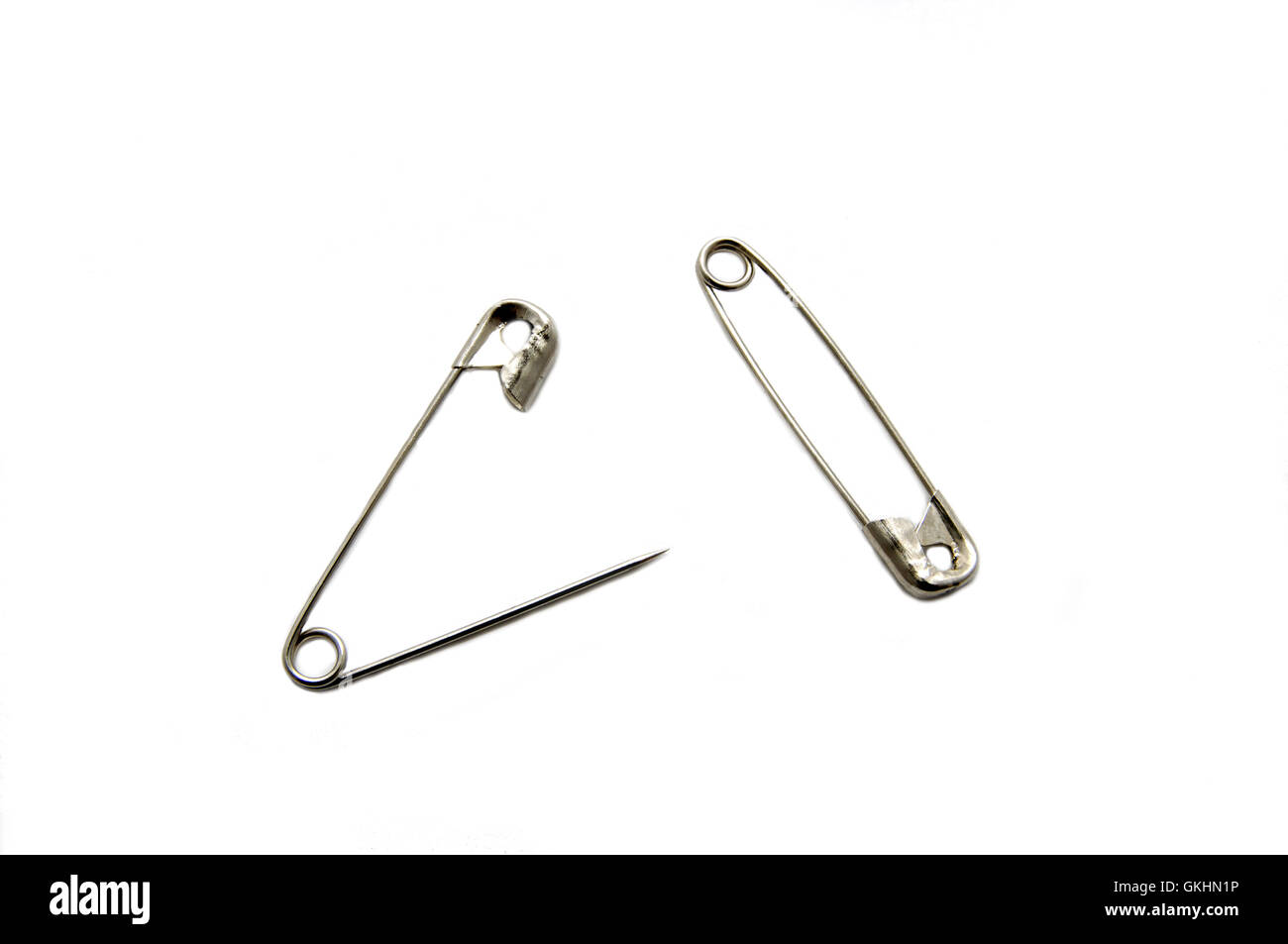 two safety pin Stock Photo - Alamy