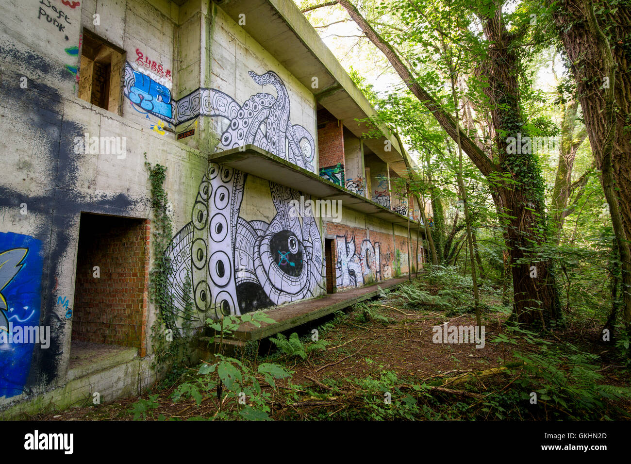 Graffiti on abandoned building hi-res stock photography and images - Alamy