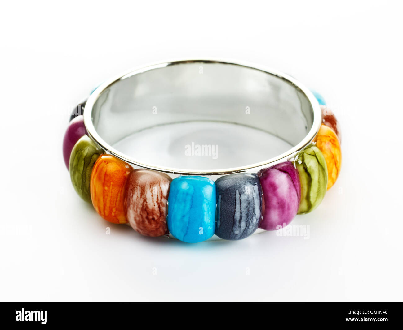 bracelet with color stones Stock Photo - Alamy