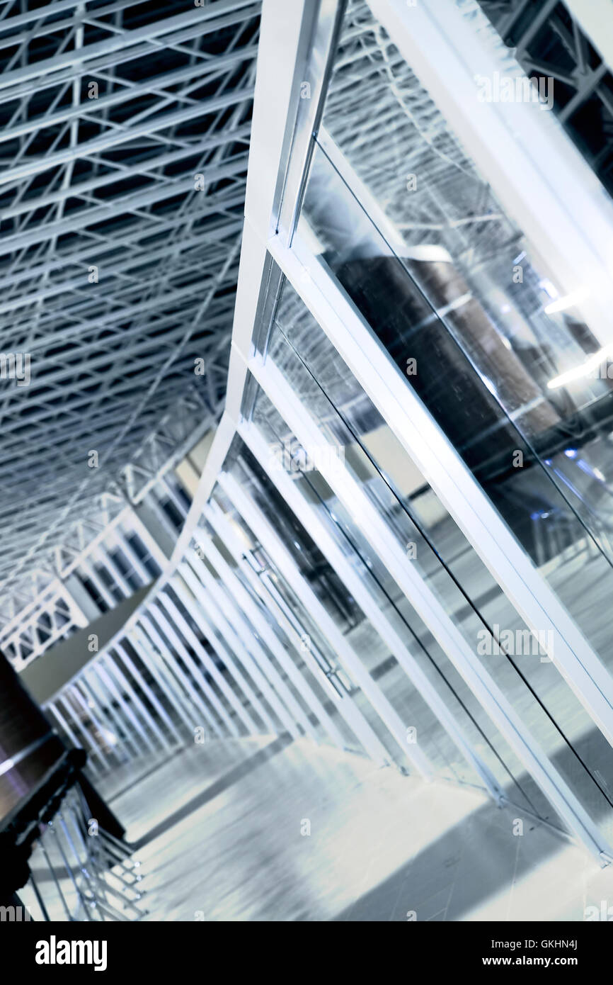 architectural metal and glass with reflections Stock Photo - Alamy