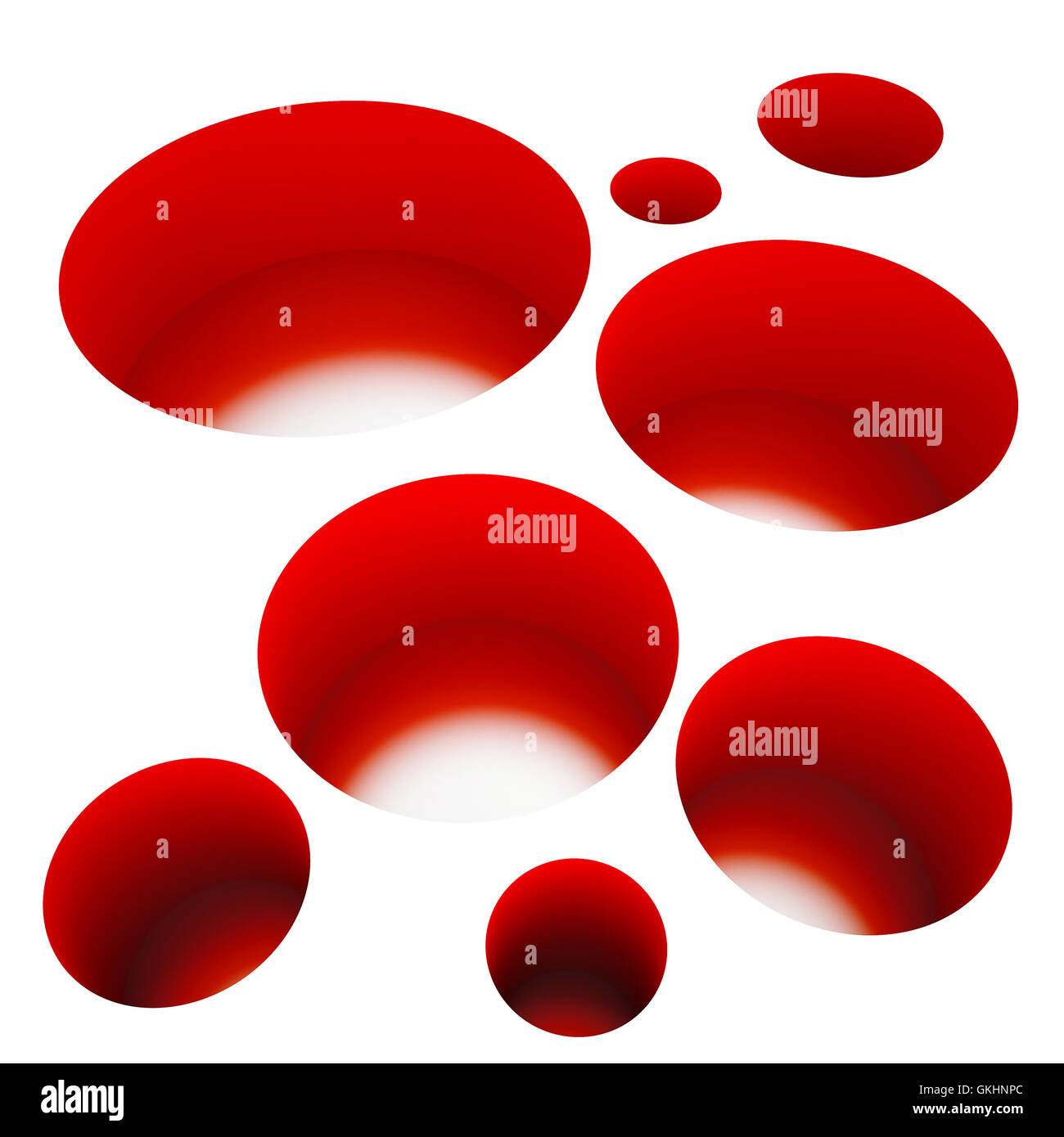 abstract red holes Stock Photo - Alamy
