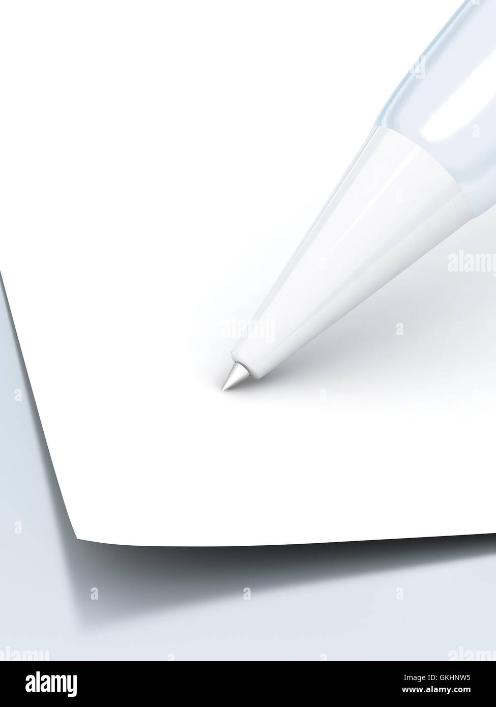 modern beautiful pen and paper Stock Photo - Alamy