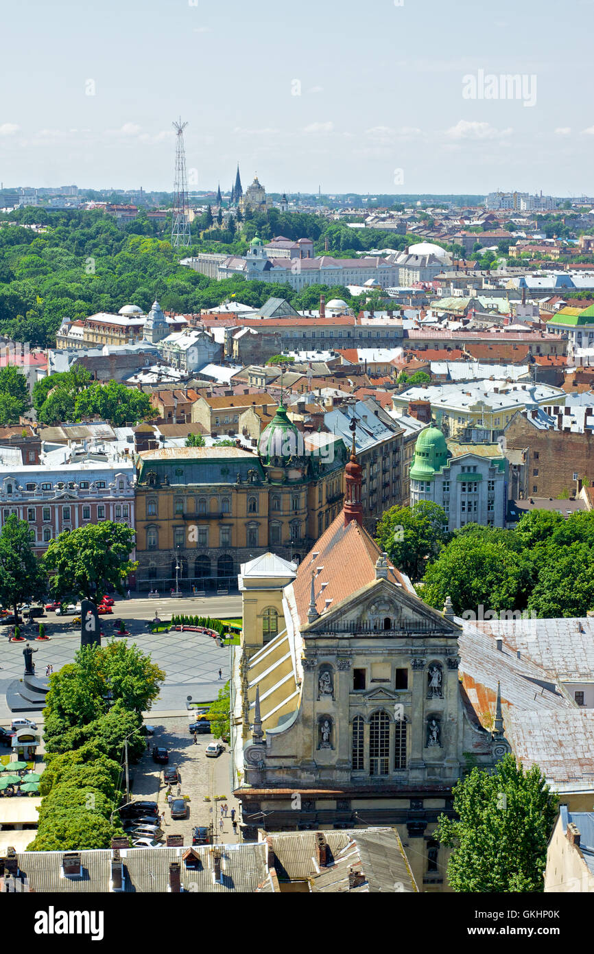 Lviv Aerial View Stock Photo - Alamy