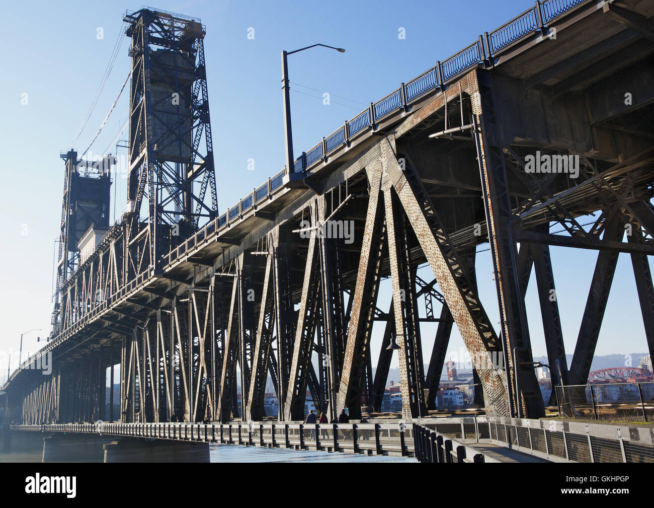 Old Steel bridge Stock Photo - Alamy
