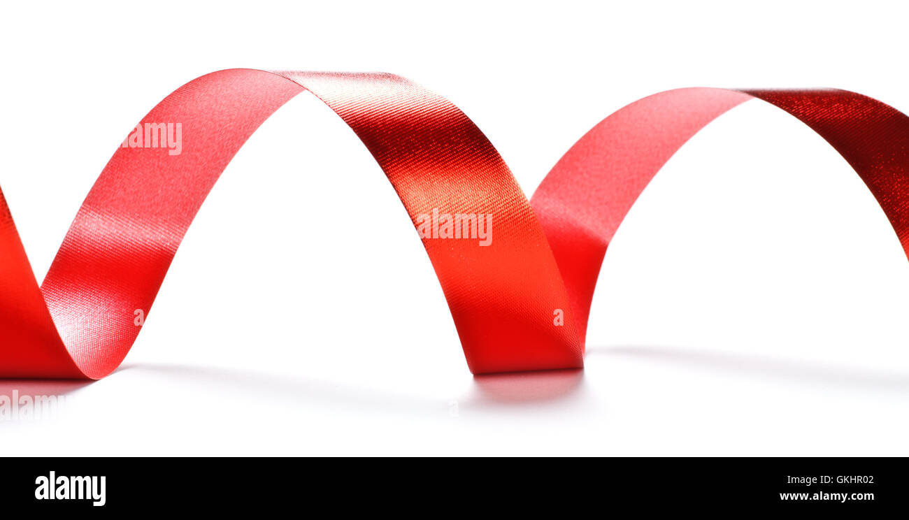 red ribbon serpentine Stock Photo - Alamy