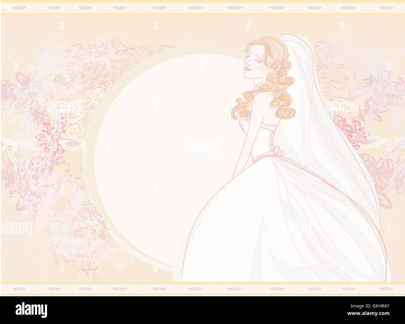 Beautiful bride background Stock Photo - Alamy
