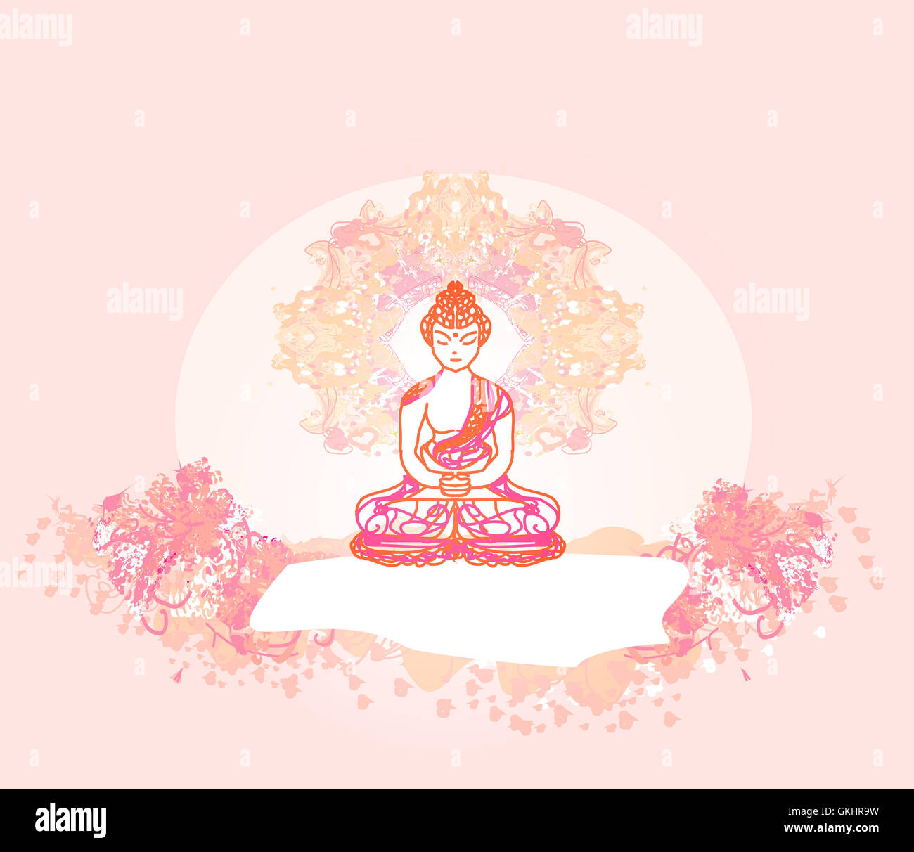 Vector of Chinese Traditional Artistic Buddhism Pattern Stock Photo - Alamy