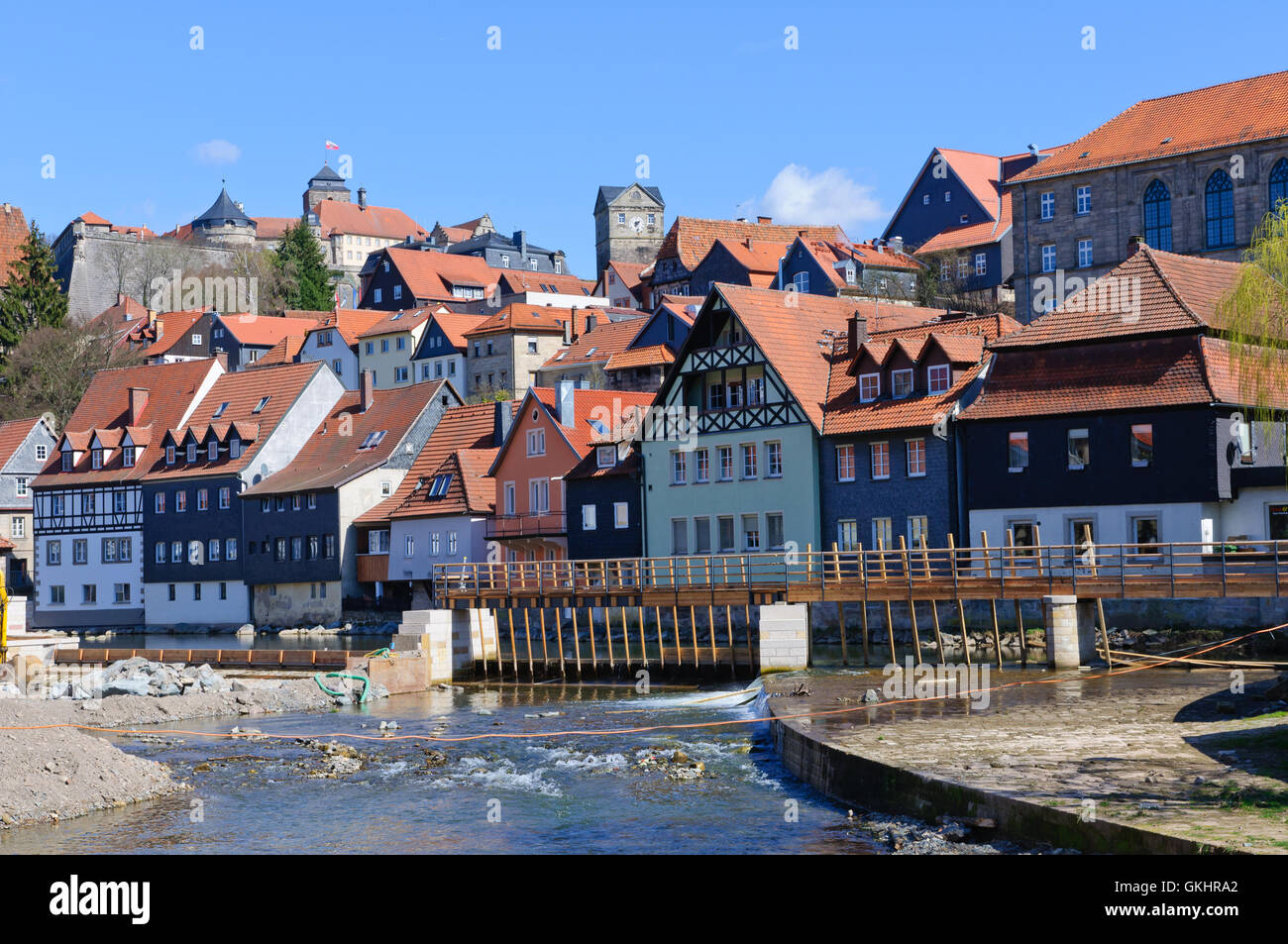 Old town of kronach and fortress rosenberg hi-res stock photography and ...