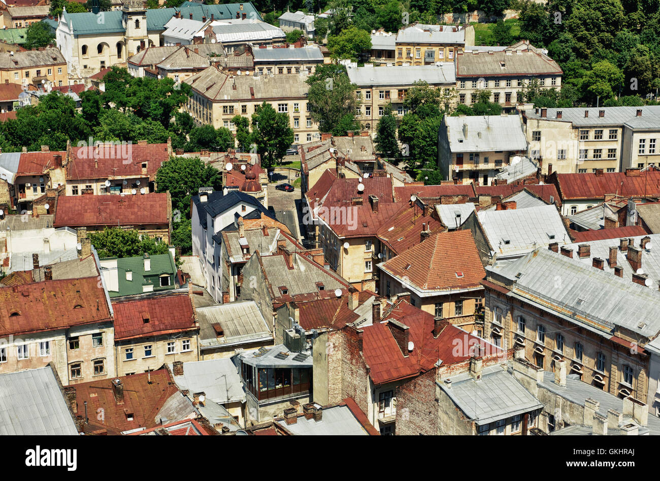 Lviv Aerial View Stock Photo - Alamy