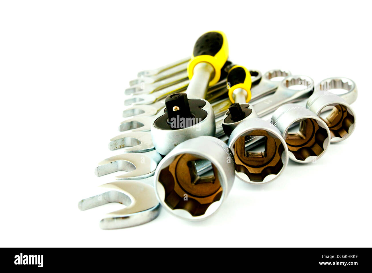 Set of metal tools Stock Photo - Alamy