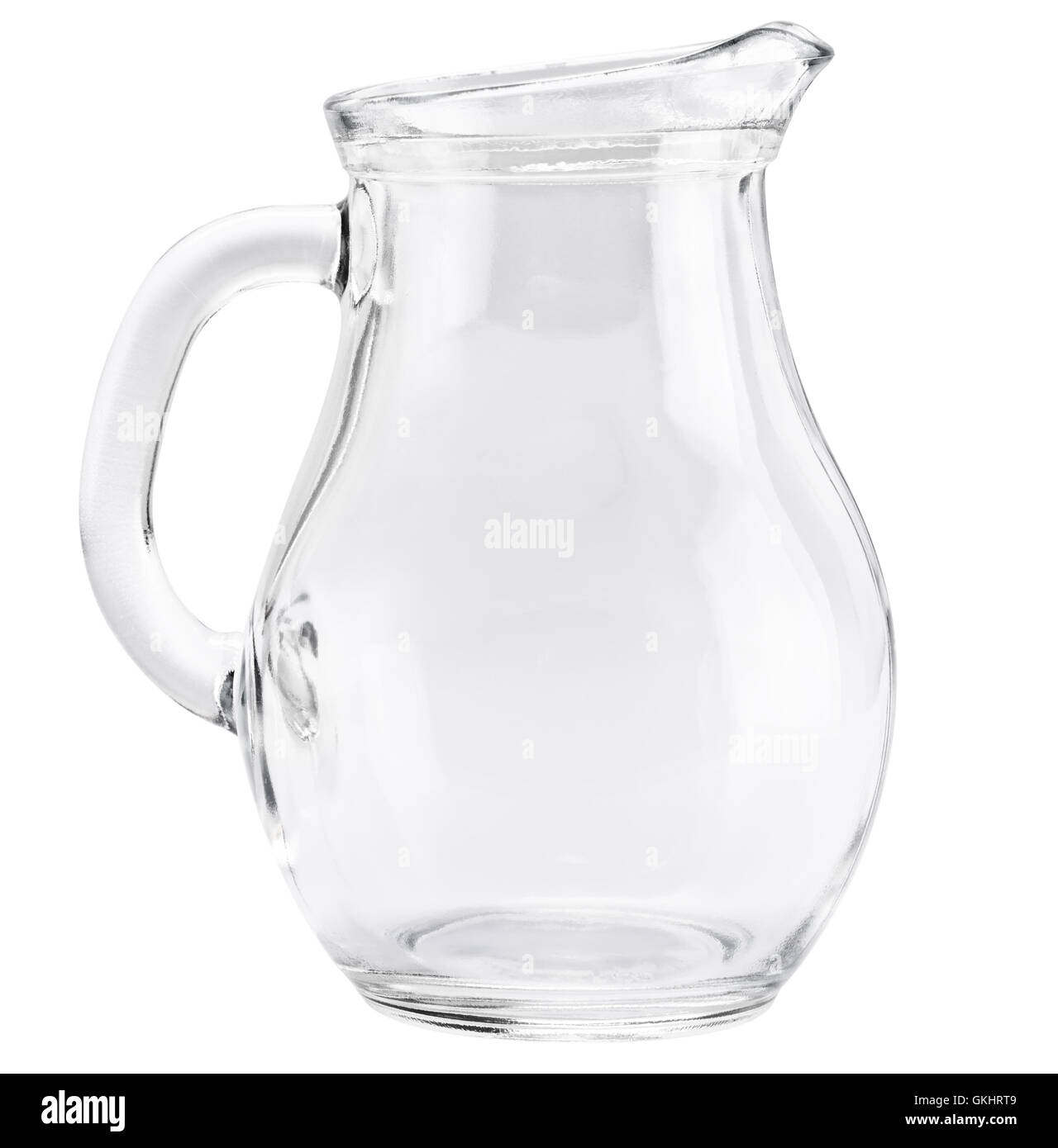 Glass jug isolated on a white background Stock Photo - Alamy