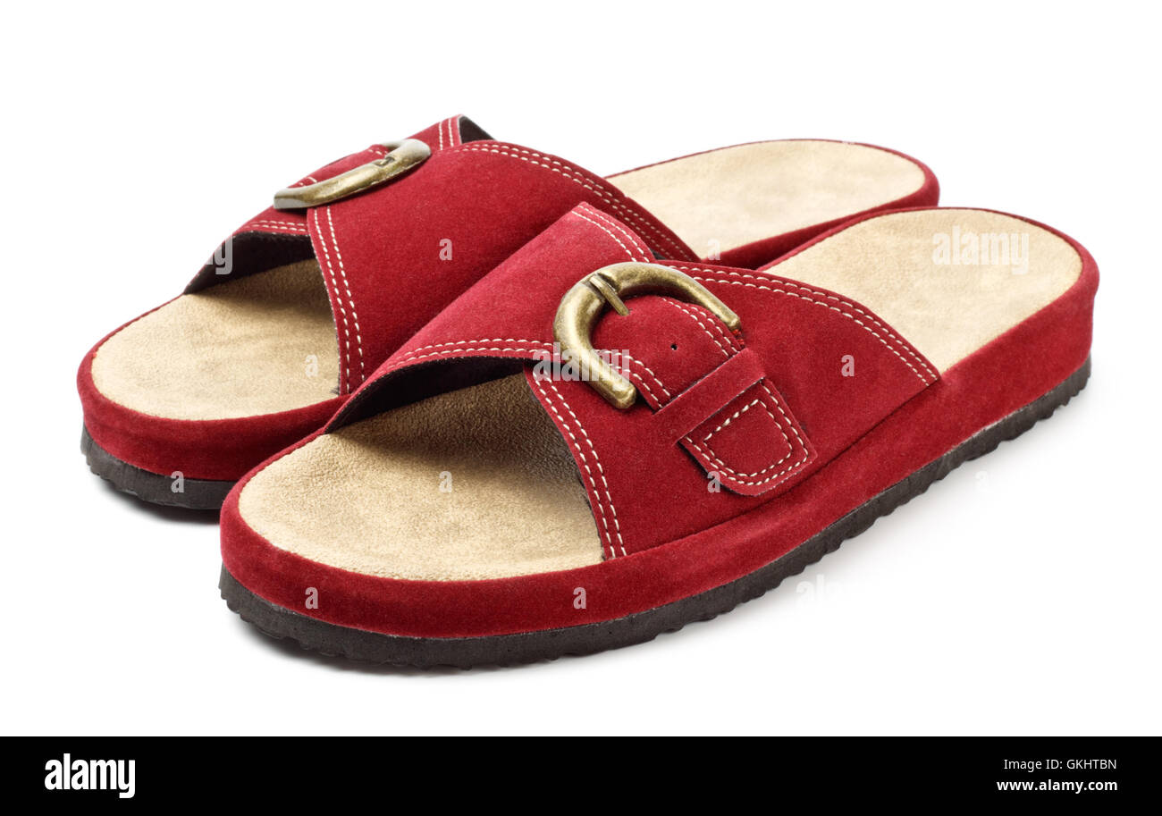 Red beach slippers hi-res stock photography and images - Alamy