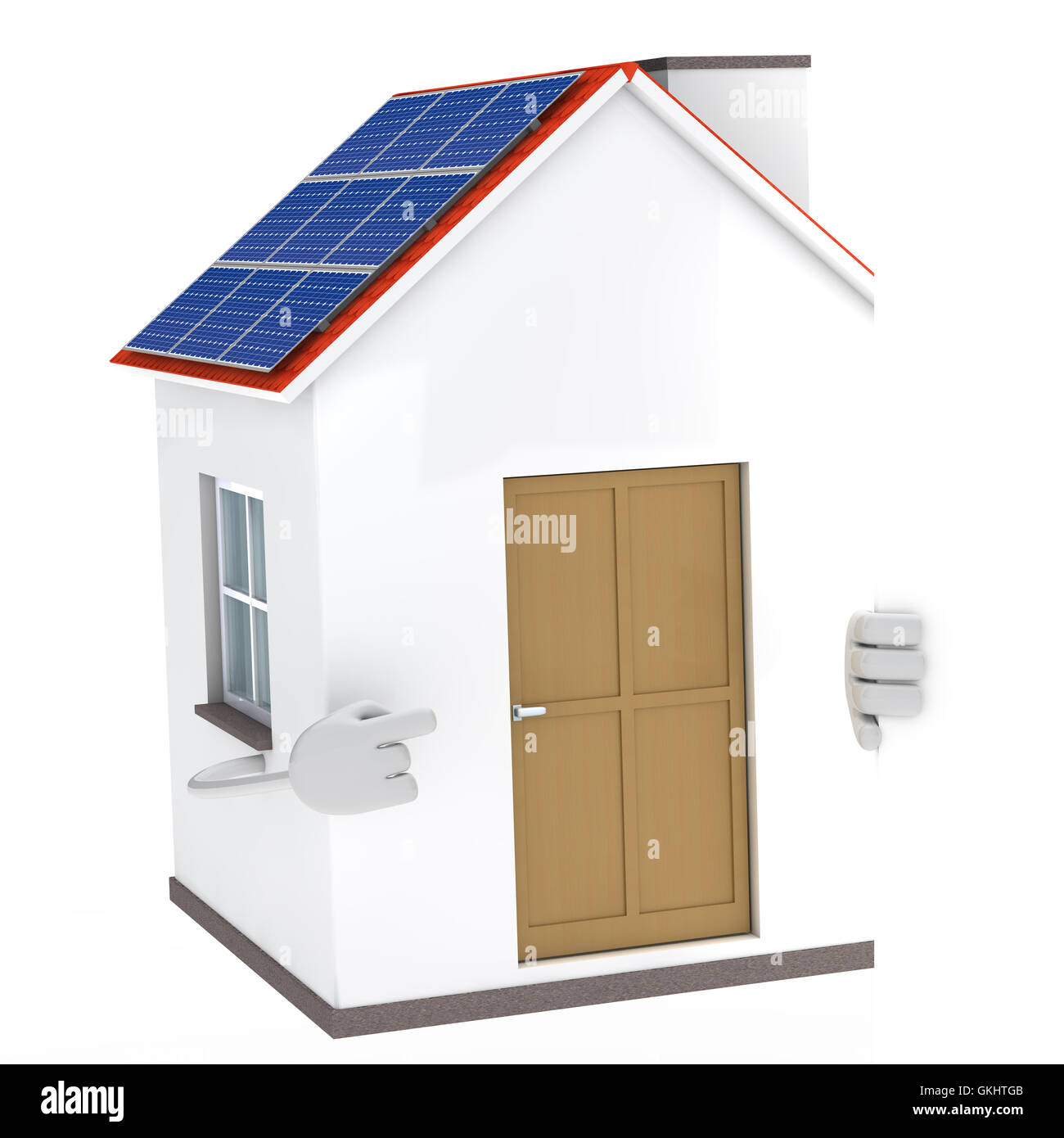 3d render house eco friendly hi-res stock photography and images - Alamy