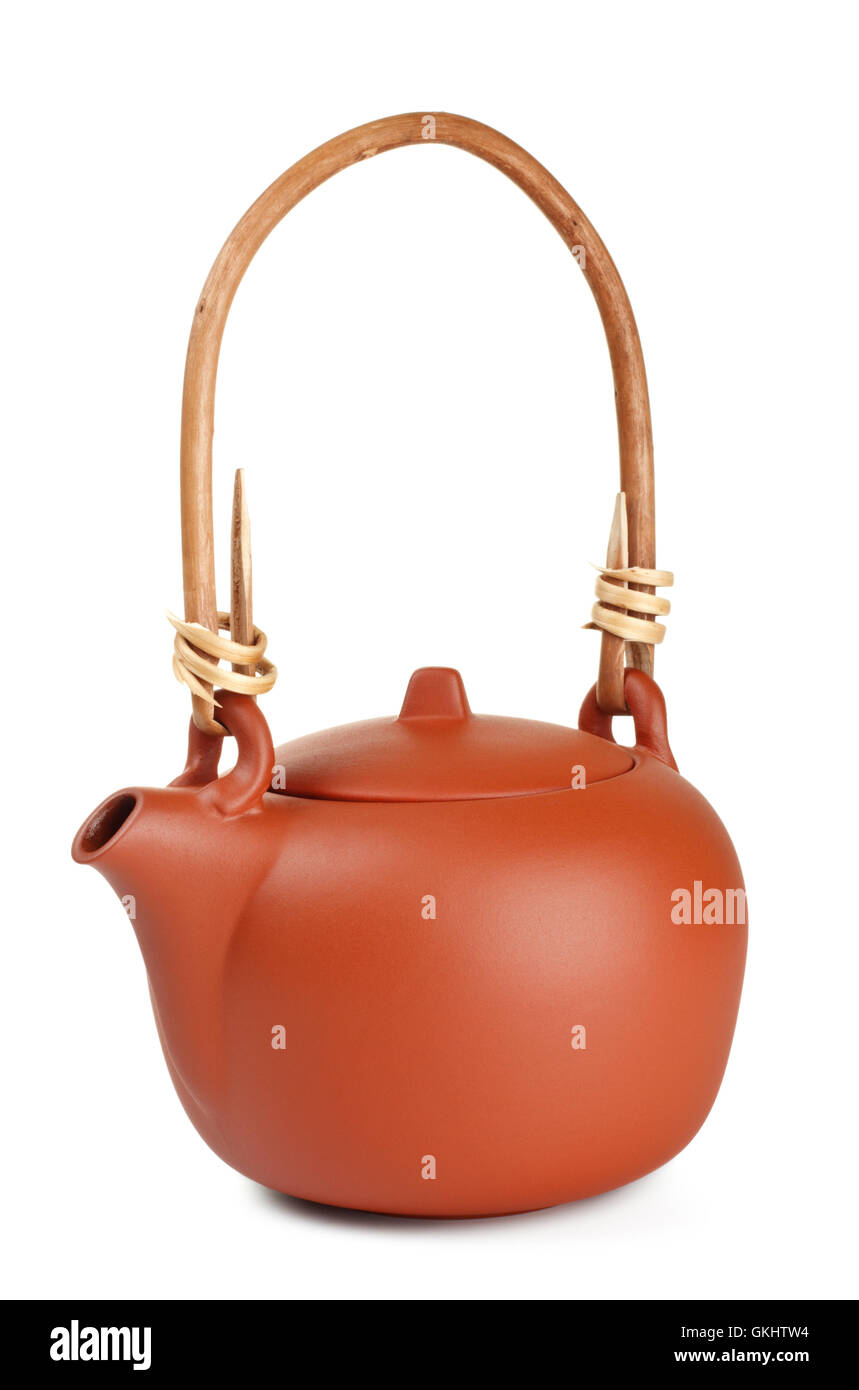 brown clay kettle Stock Photo - Alamy