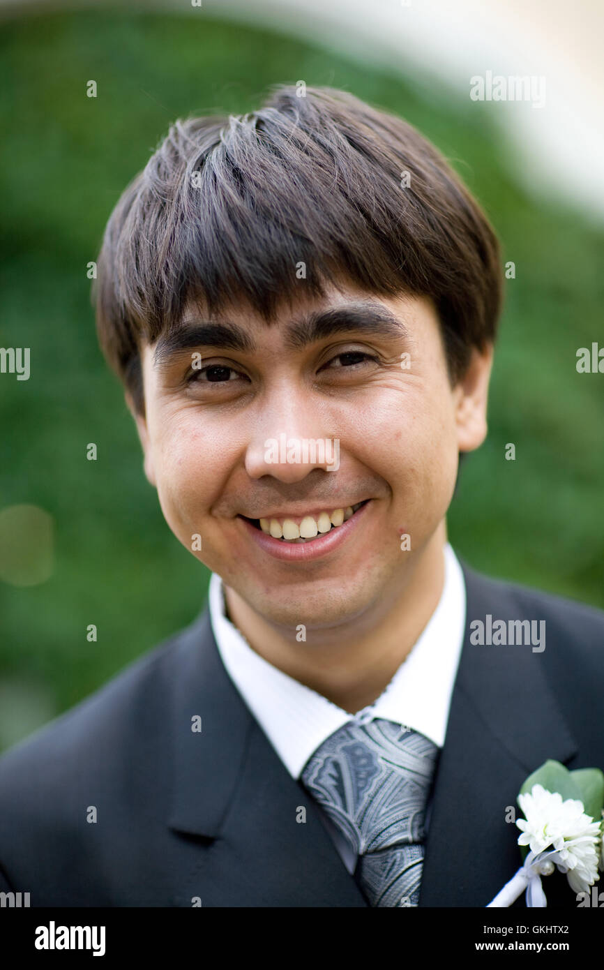 portrait of the groom Stock Photo - Alamy