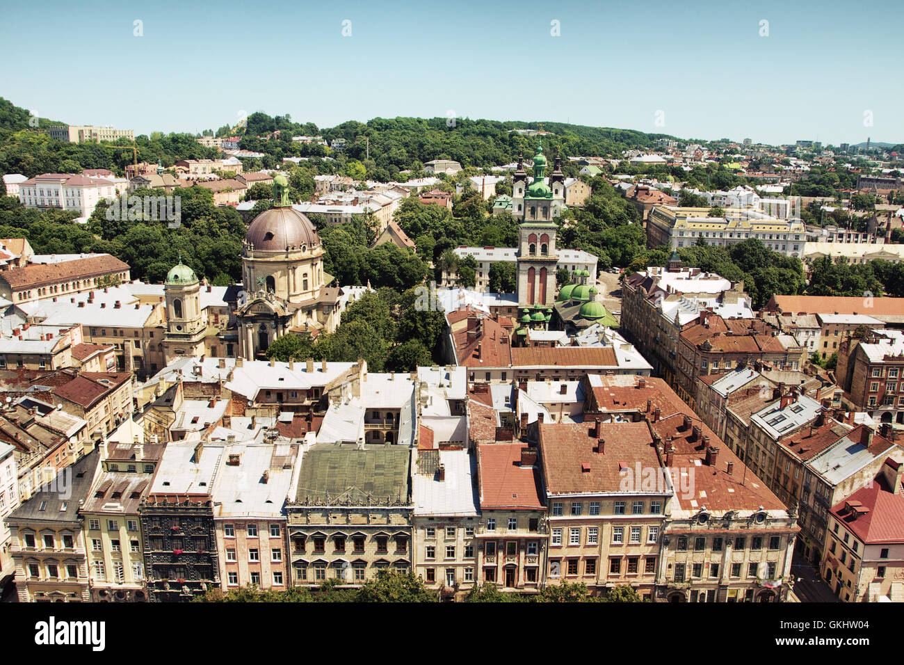 Lviv Aerial View Stock Photo - Alamy