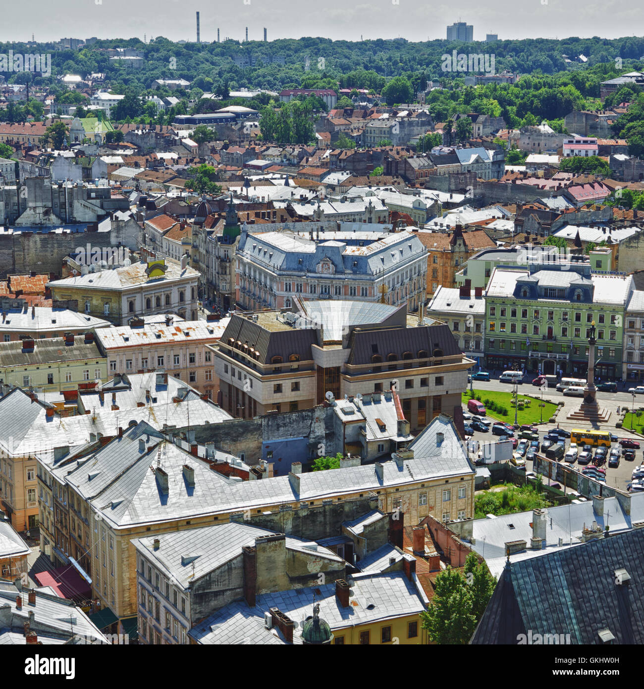 Lviv Aerial View Stock Photo - Alamy