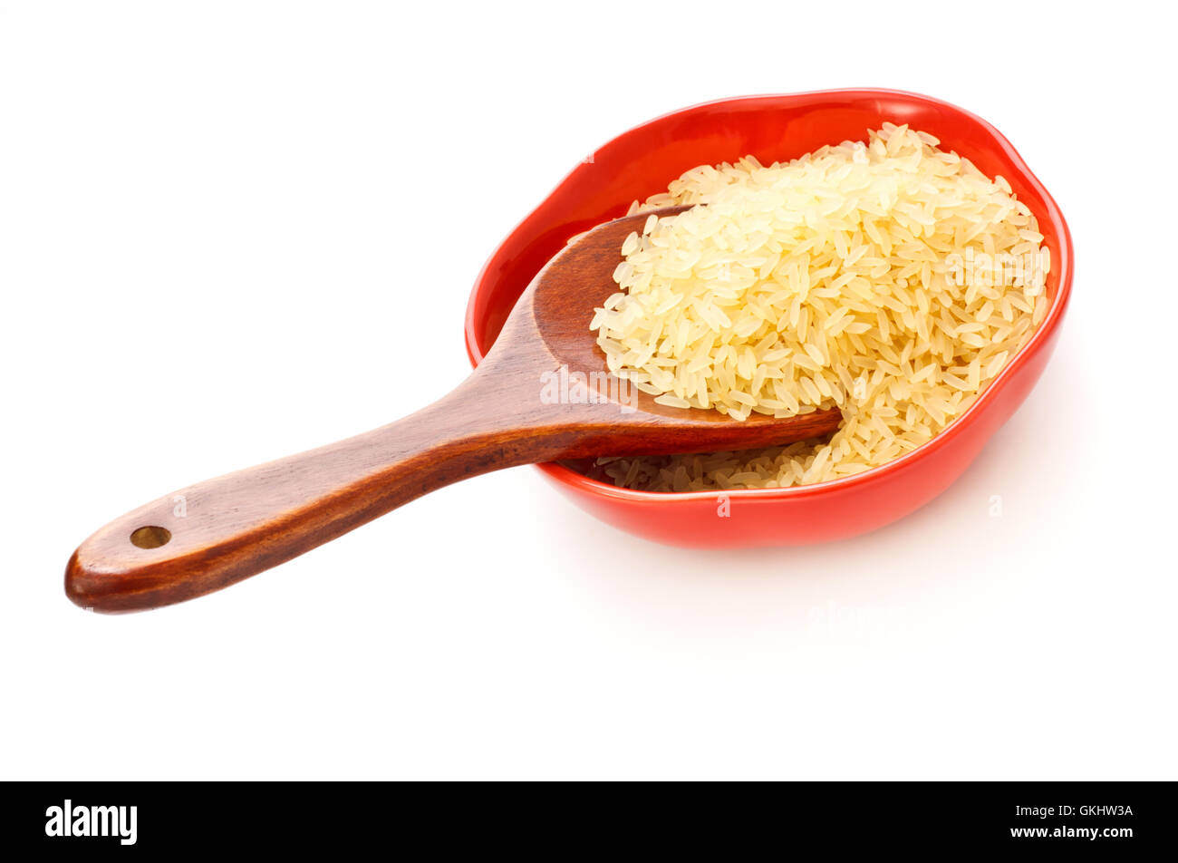 Bowl Of Raw Rice Stock Photo - Alamy