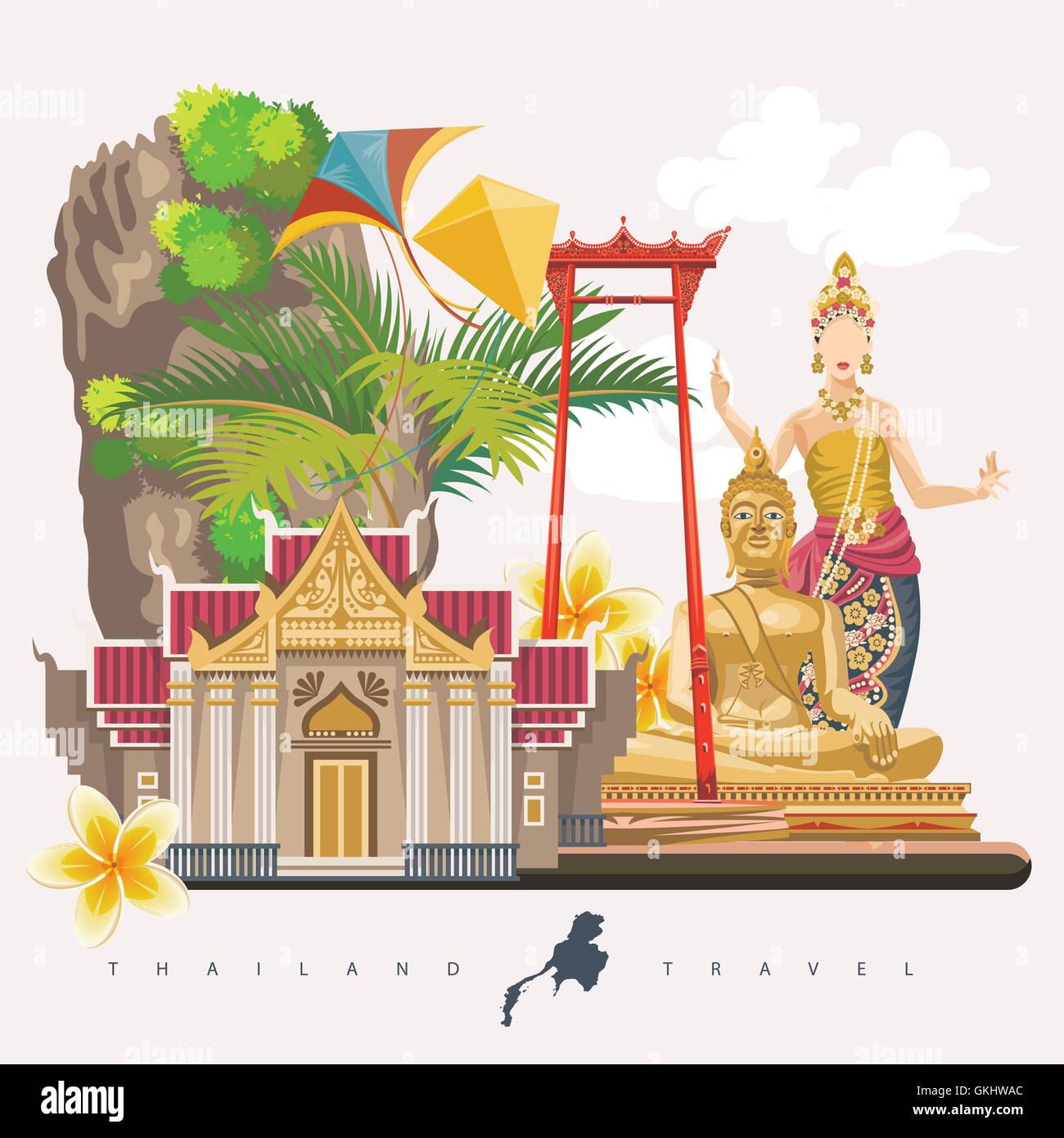 Thailand Dancer Stock Vector Images - Alamy