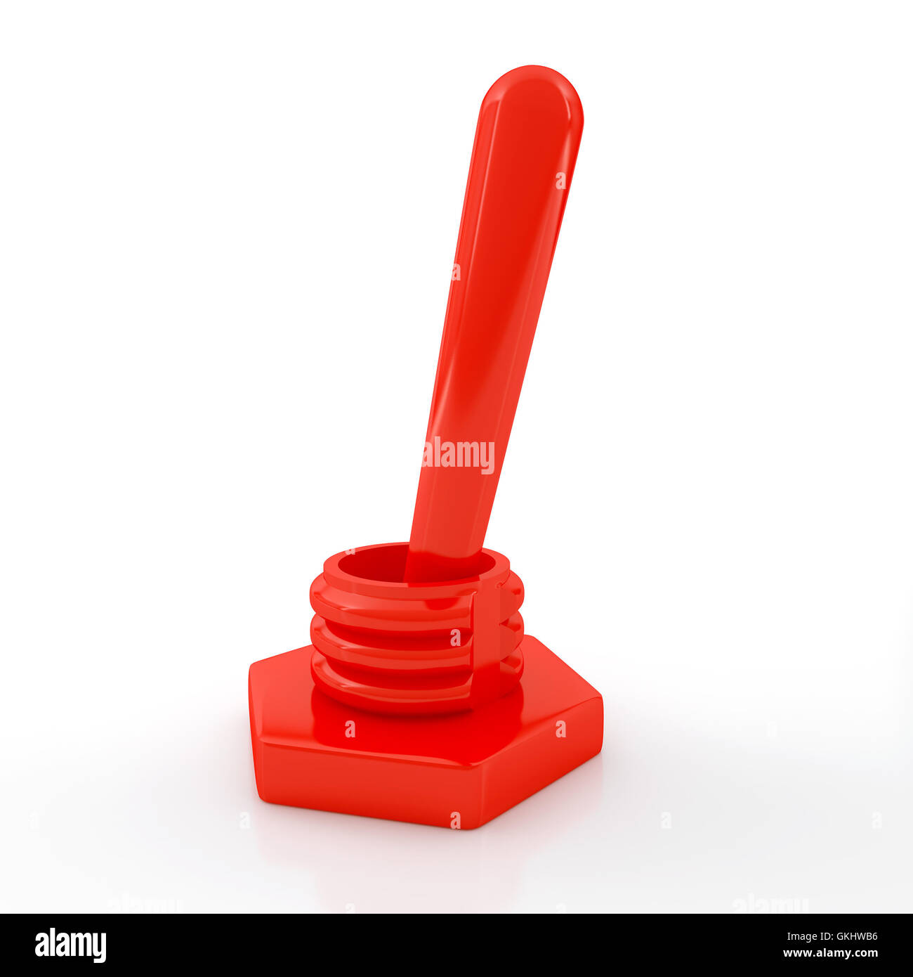 red metallic electric switch Stock Photo - Alamy