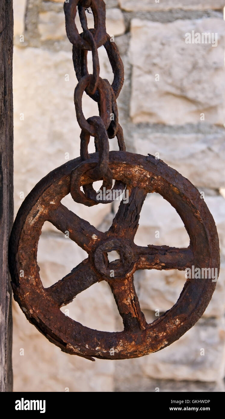 wheel and chain Stock Photo - Alamy