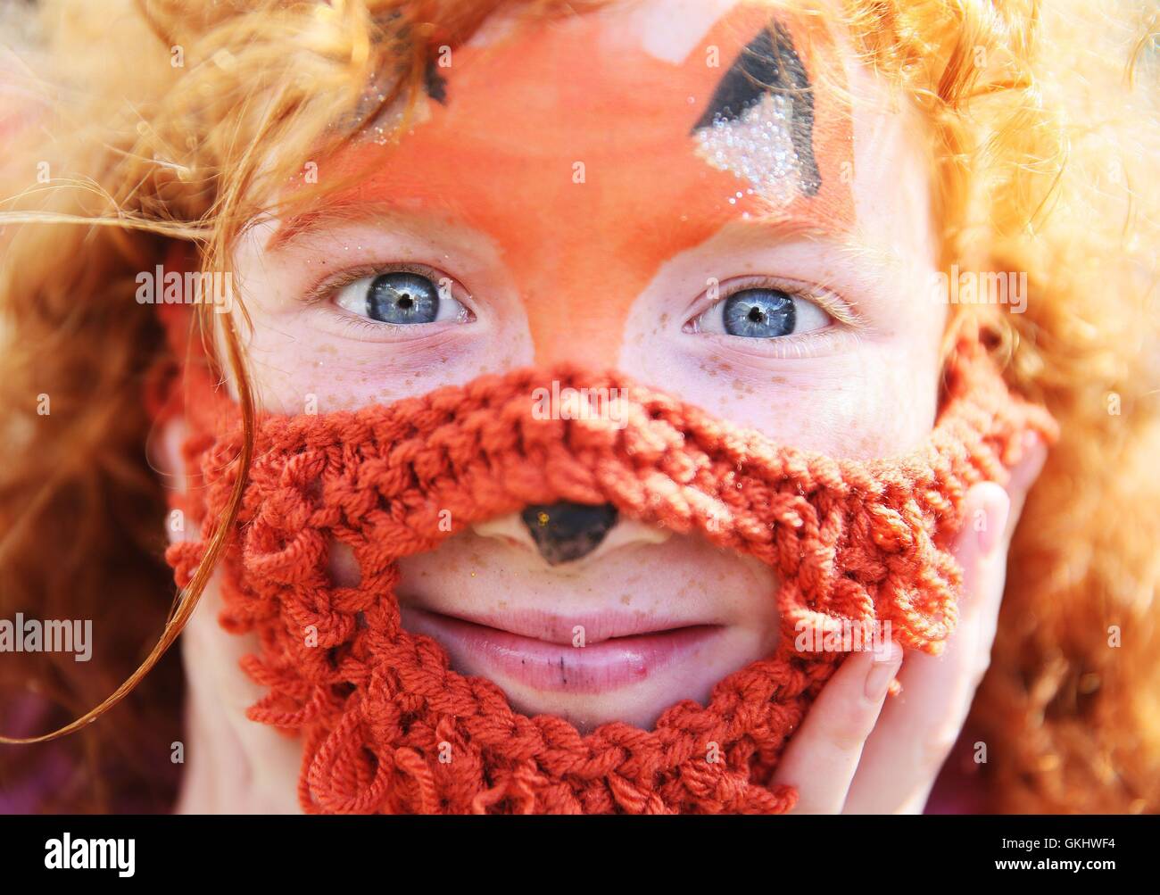 Rhea Reddy, eight, from Balbriggan at the Irish Redhead Convention held ...