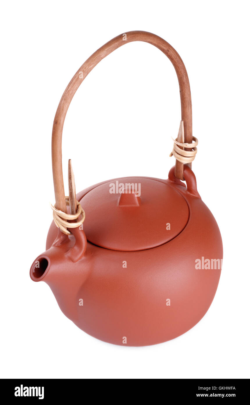 brown clay kettle Stock Photo - Alamy