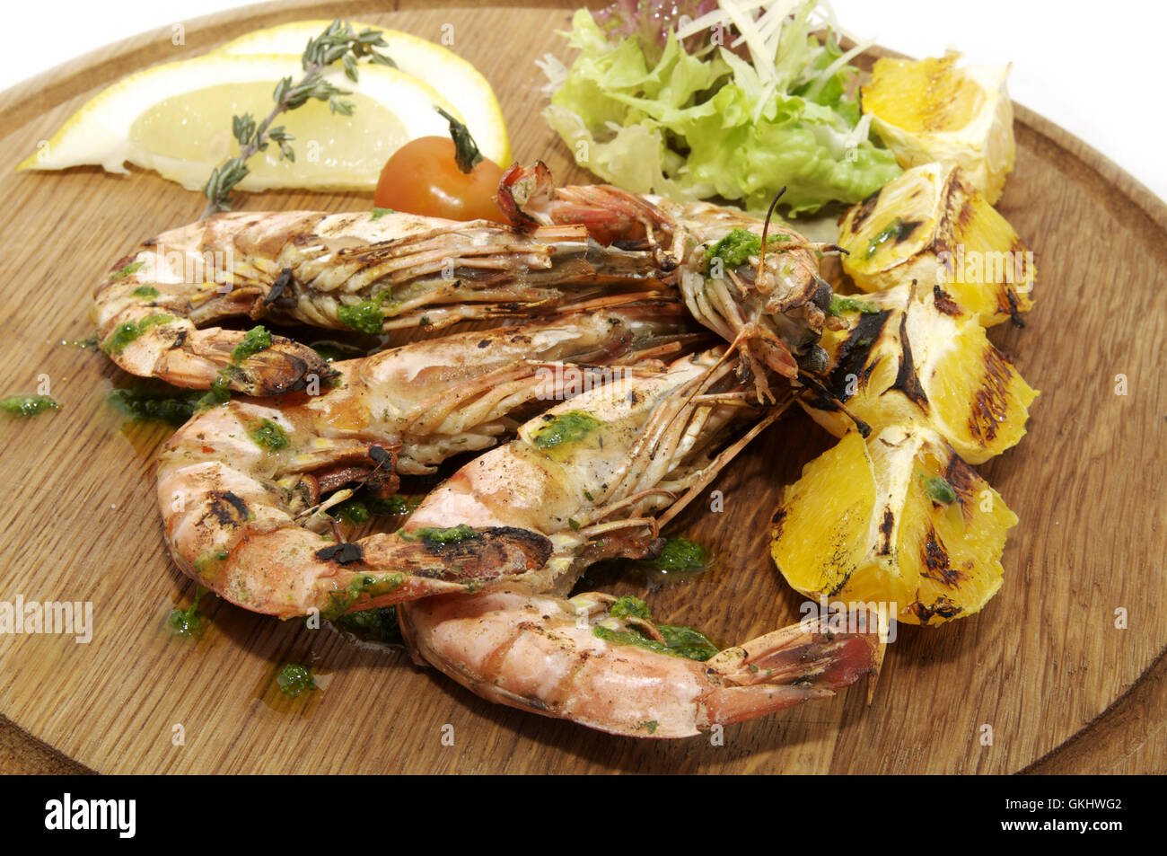 a large plate of shrimp Stock Photo - Alamy
