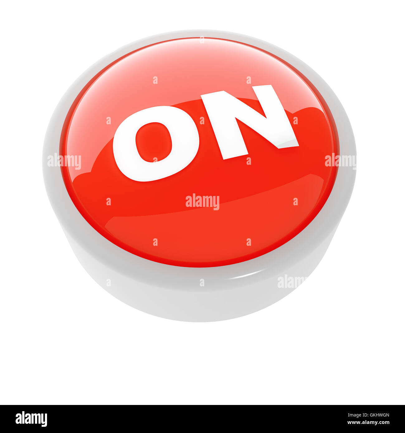 Red turning on button hi-res stock photography and images - Alamy