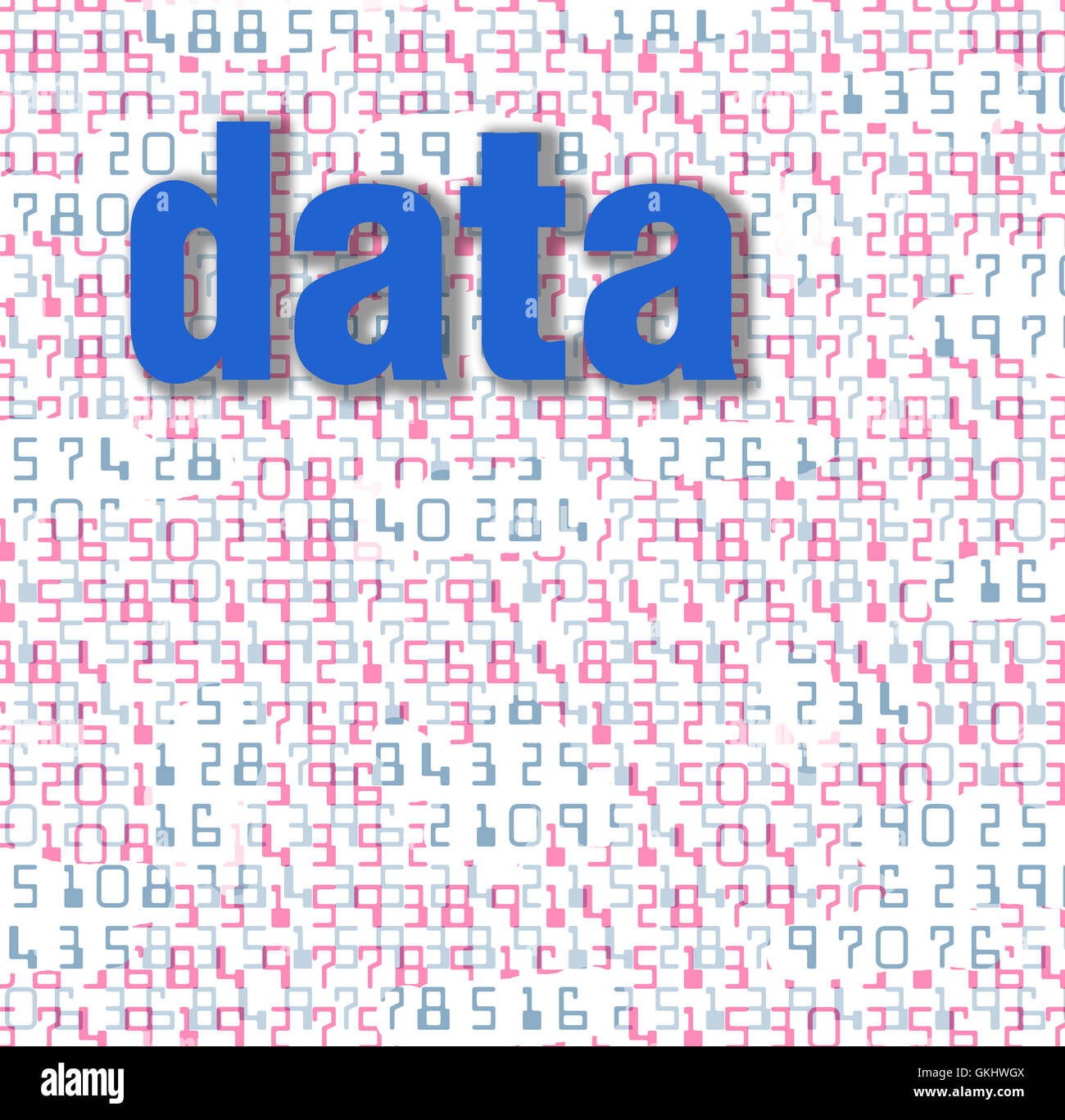 Digital numbers form abstract data background Stock Photo - Alamy