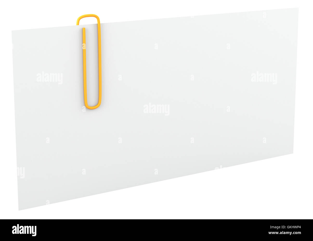 Paper clip with note Stock Photo - Alamy