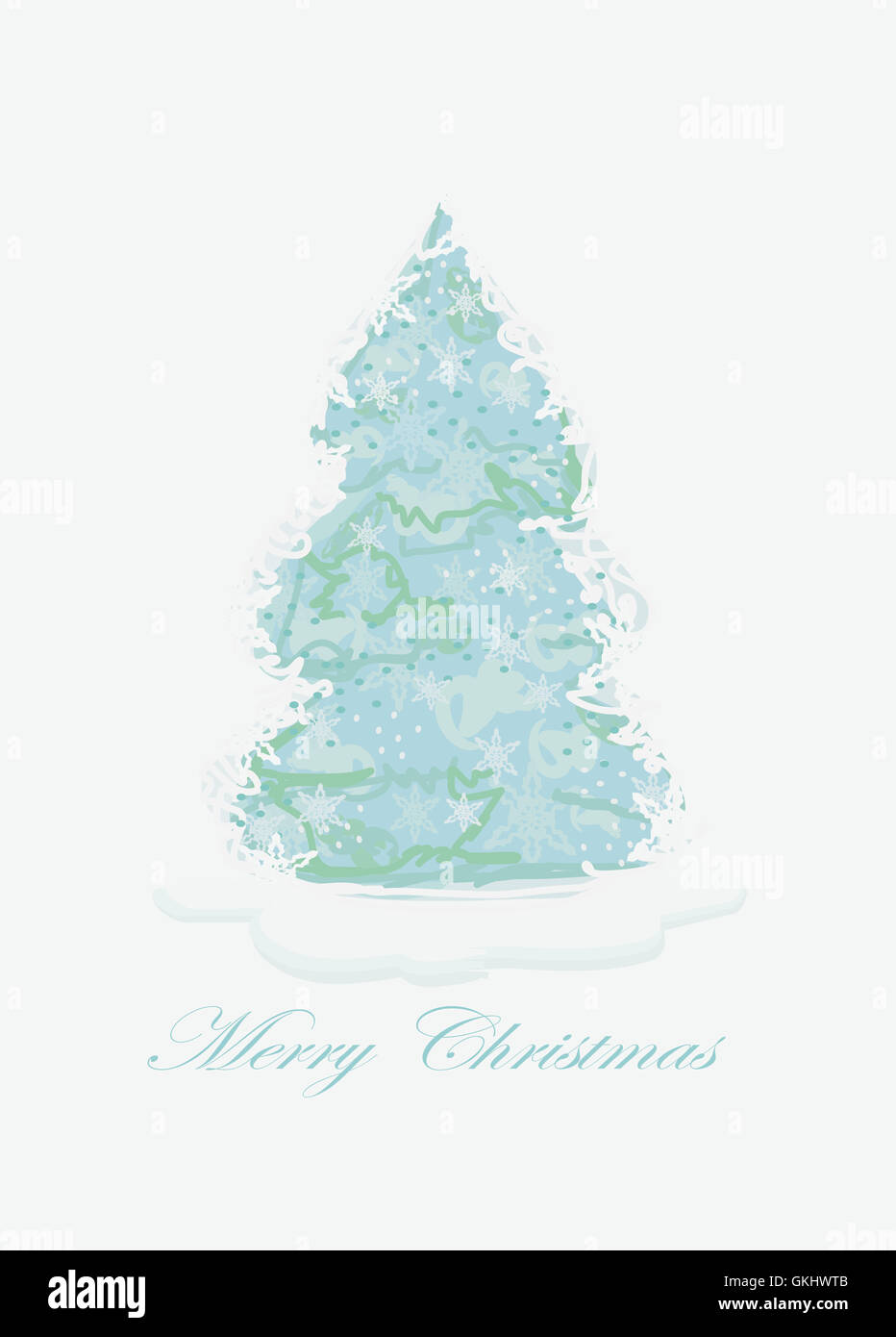 Abstract christmas tree card Stock Photo - Alamy