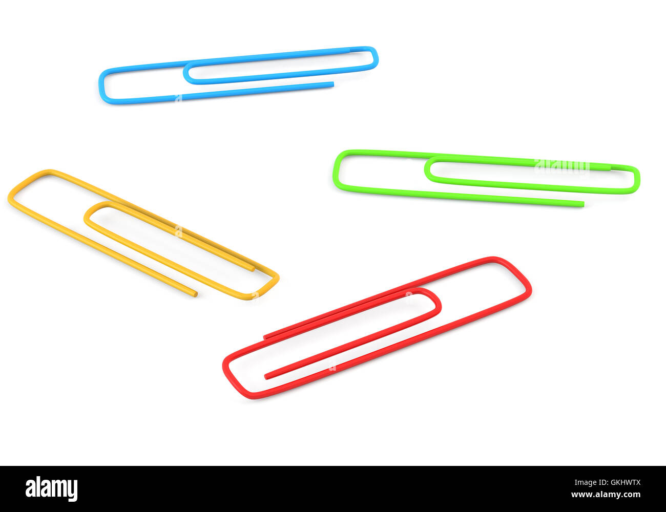 3d render paperclip hi-res stock photography and images - Alamy