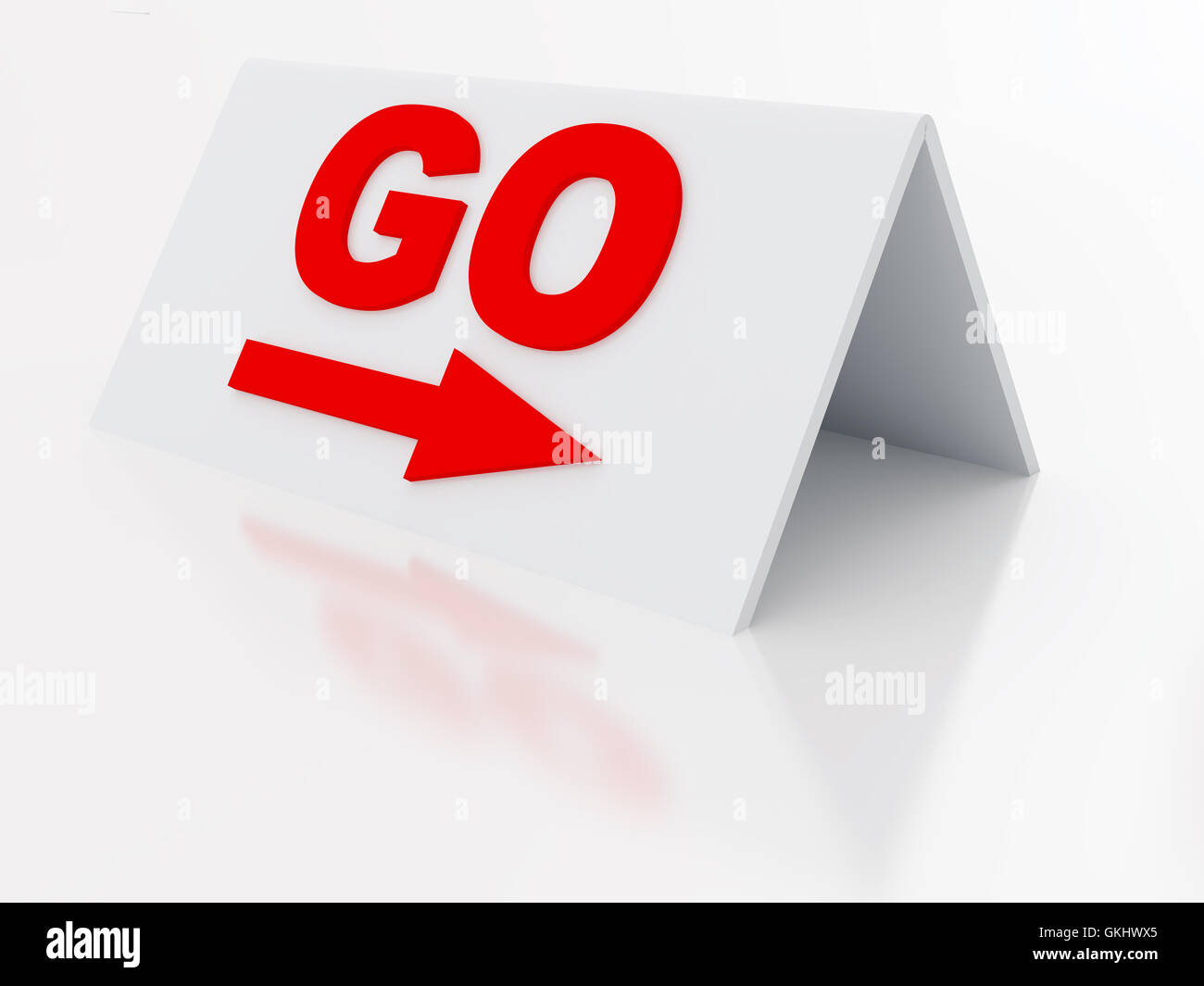 sign go with arrow Stock Photo - Alamy