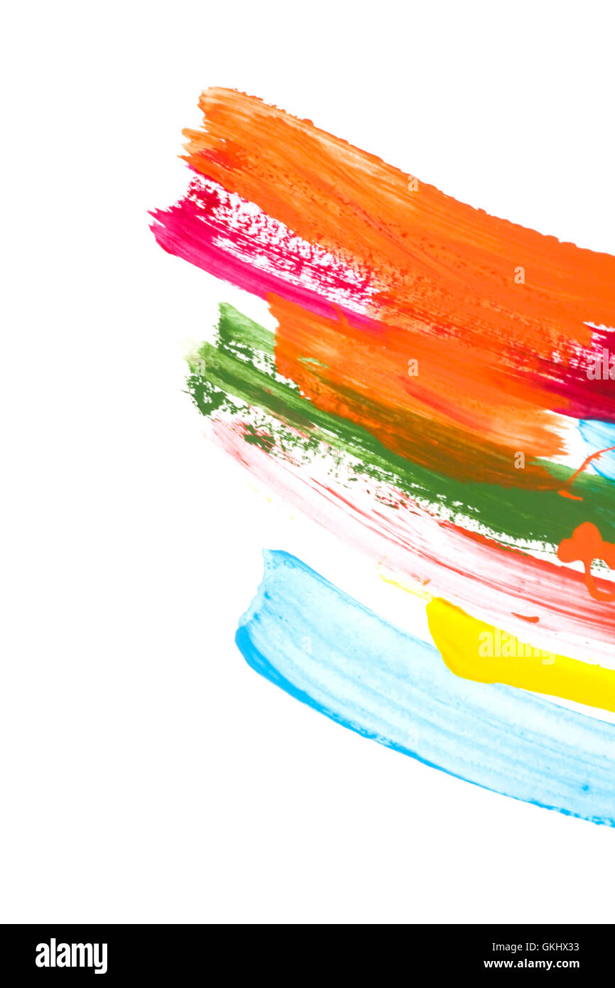 funny color paint smudges Stock Photo - Alamy